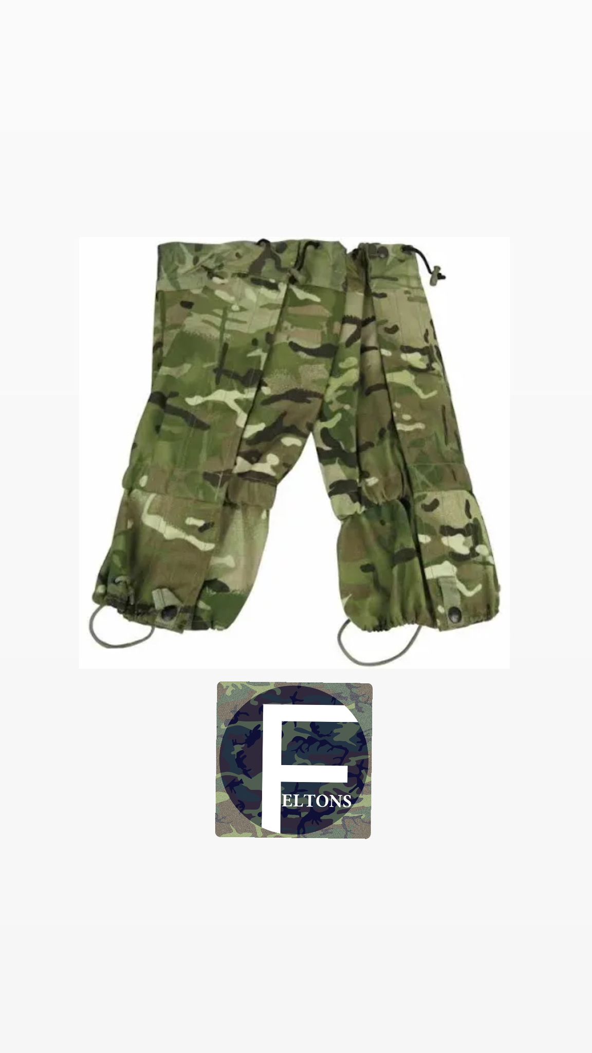 British Army MOD Issue MTP Gore-tex gaiters - Feltons Army Surplus Stores