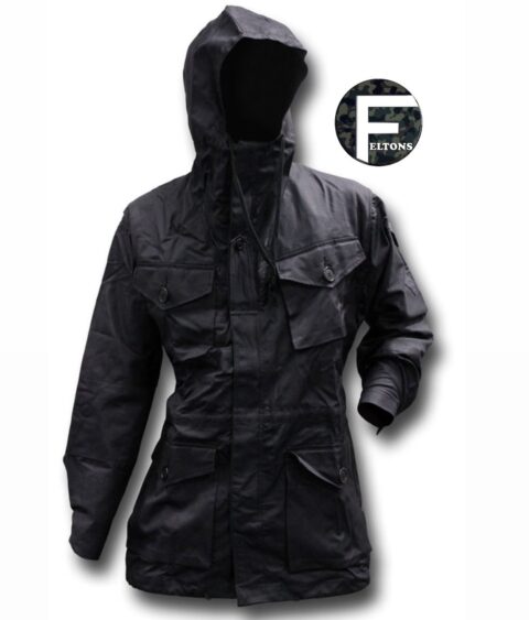UK MOD ISSUE BLACK WINDPROOF SMOCK / FIELD JACKET - Feltons Army ...